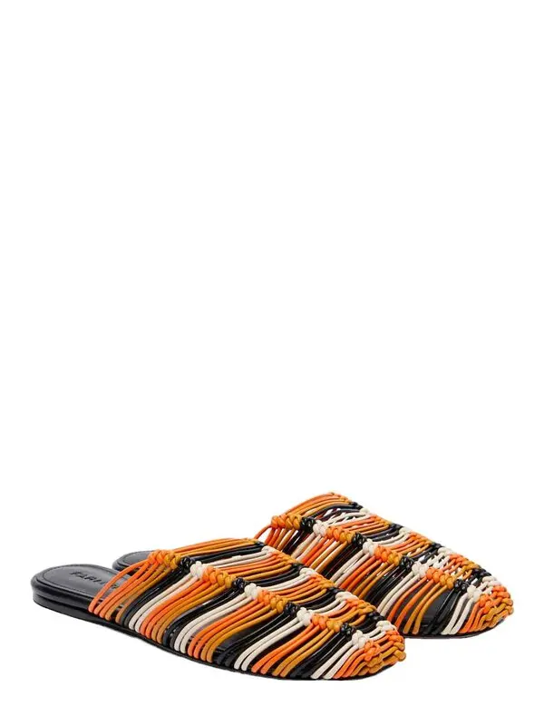 Farm Rio Leather Slides - Multicoloured
