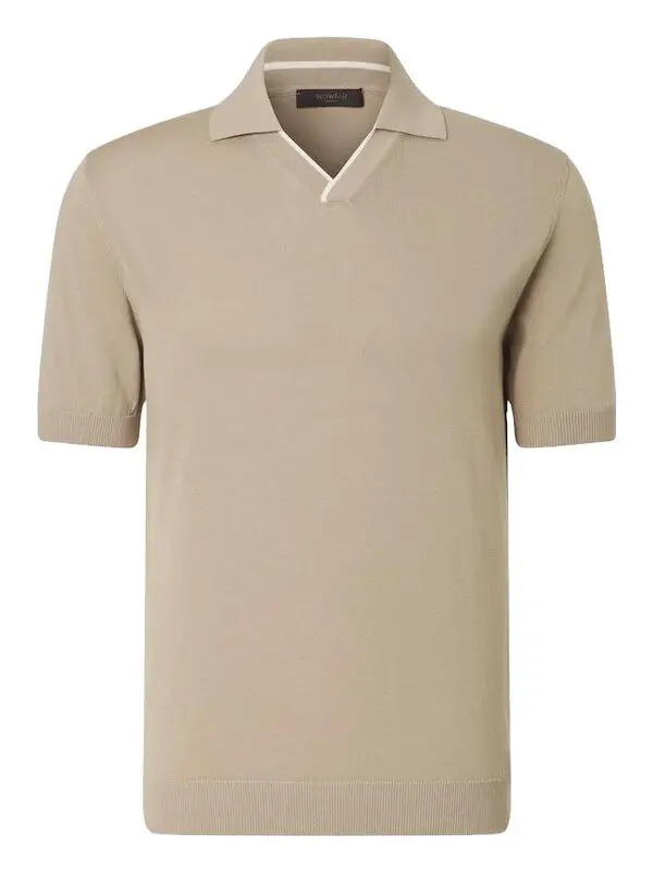 SLOWEAR Cotton Polo Shirt - Beige