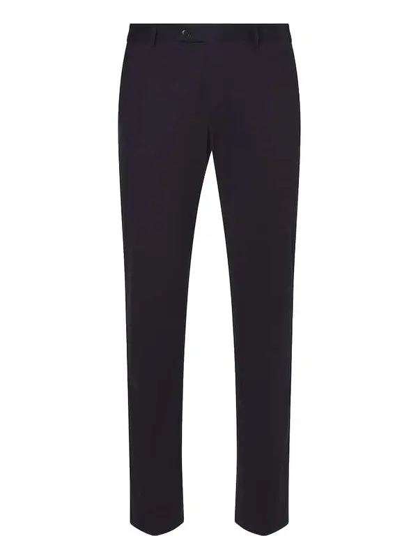 Brioni Pienza Cotton-blend Straight Pants - Blue