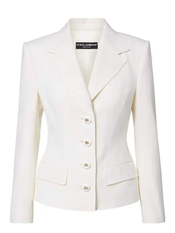 Dolce & Gabbana Wool-blend Jacket - White