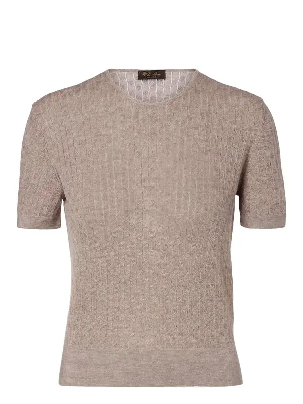 Loro Piana Cashmere And Silk Sweater - Beige