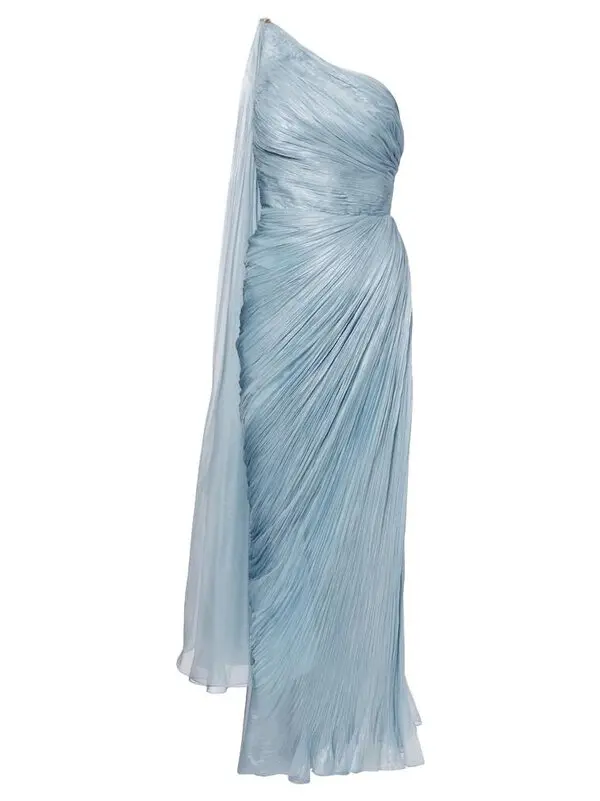 MARIA LUCIA HOHAN Florencia One-shoulder Gown - Blue