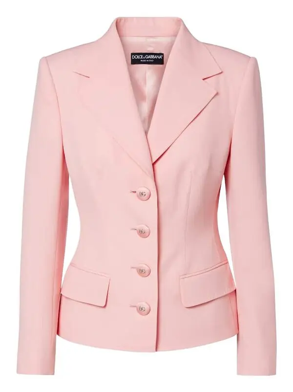 Dolce & Gabbana Wool-blend Single-breasted Jacket - Pink