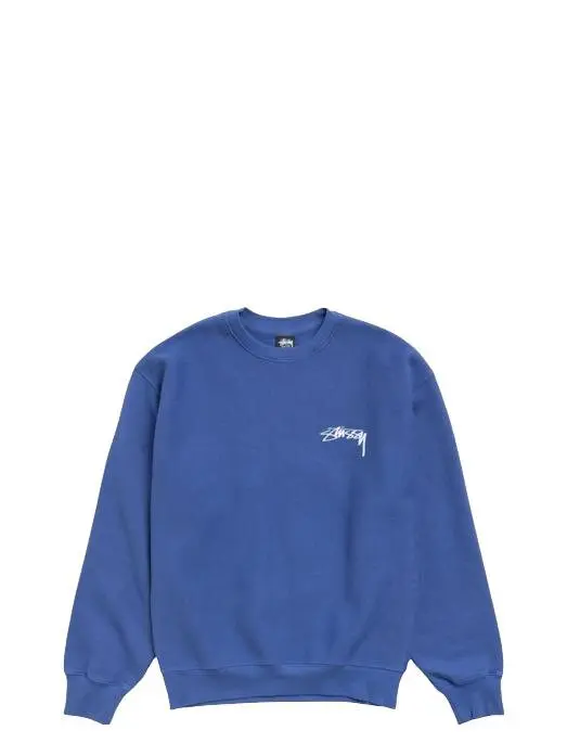 StÜssy Skate Stack Crewneck Sweatshirt - Indigo