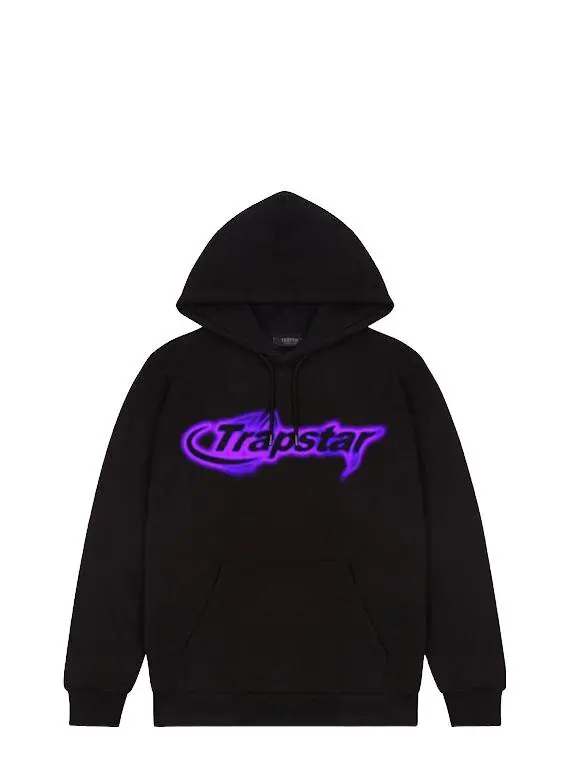 Trapstar Neon Hyperdrive Hoodie - Black