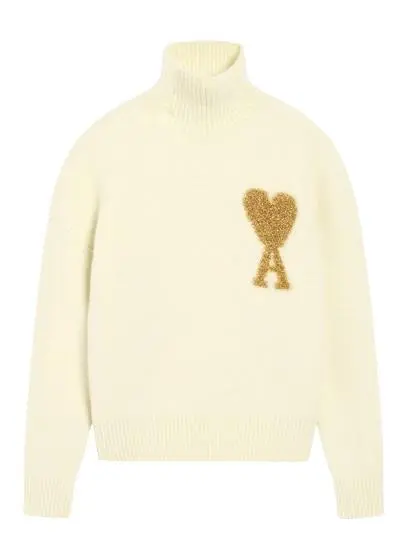 Ami De Coeur Pullover - White/gold