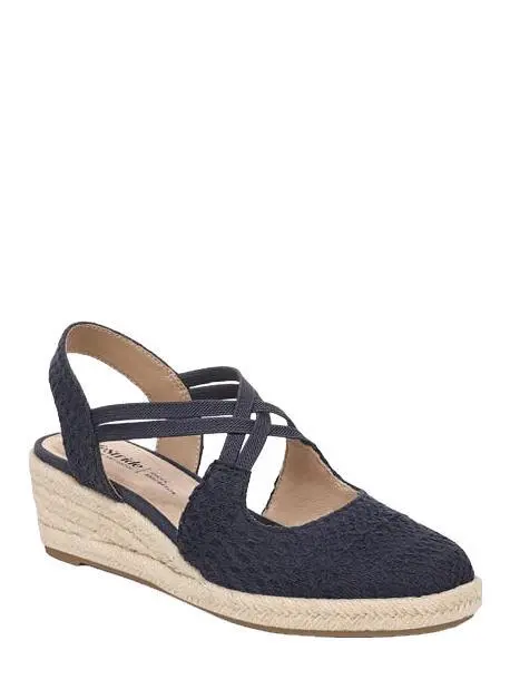 LIFESTRIDE Patience Wedge Sandal - Lux Navy