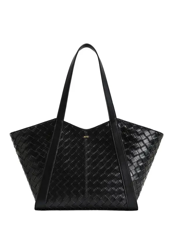 Jw Pei Large Kiana Woven Tote - Black
