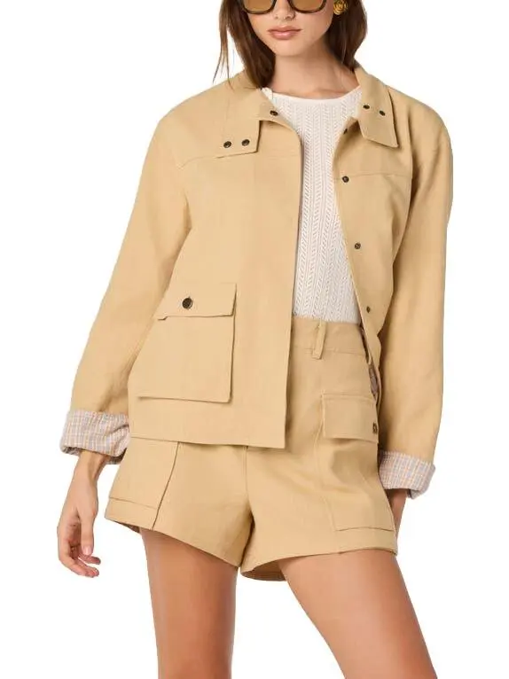 Astr The Label Beron Jacket - Tan
