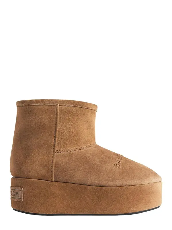 Balenciaga Alaska Platform Bootie - Brown