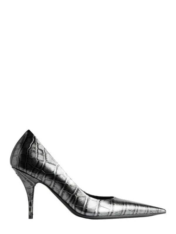 Balenciaga Avenue 90mm Pump - Grey & Silver
