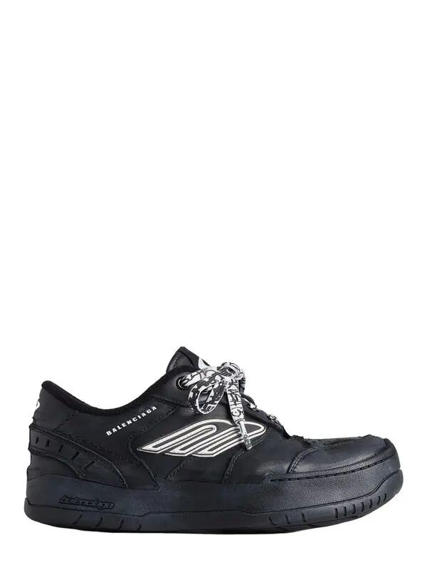 Balenciaga Hamptons Platform Sneaker - Black