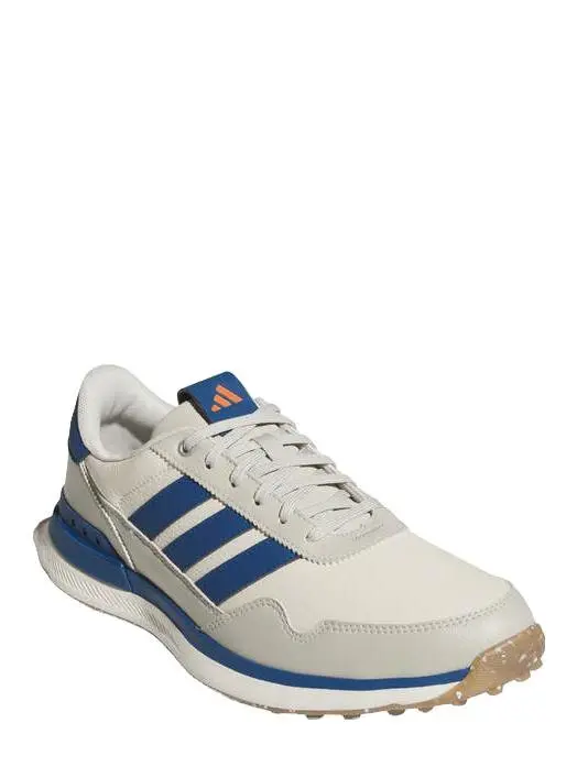 Adidas Gender Inclusive S2g 26 Leather Waterproof Spikeless Golf Shoe - Chalk White/petrol/alumina