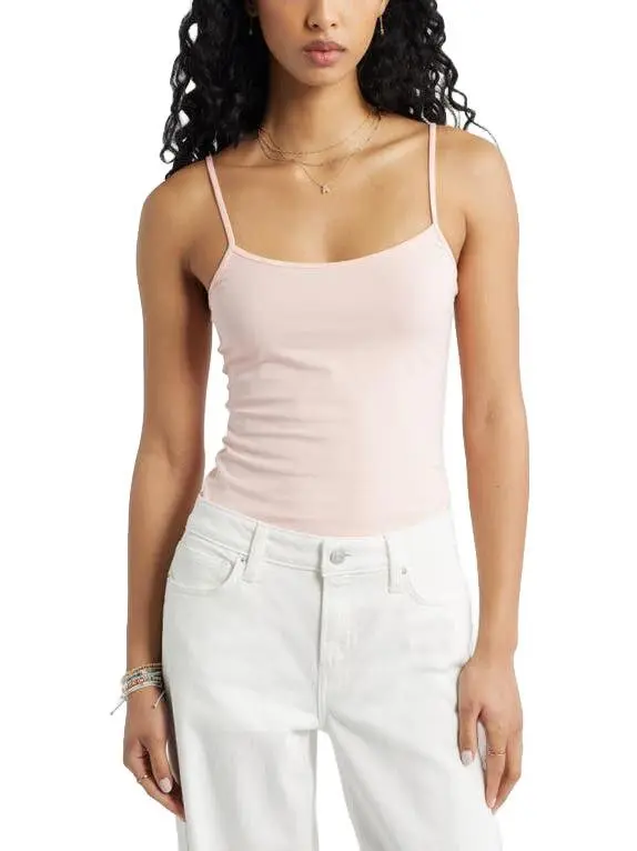 Bp. Core Stretch Cotton Camisole - Coral Pink