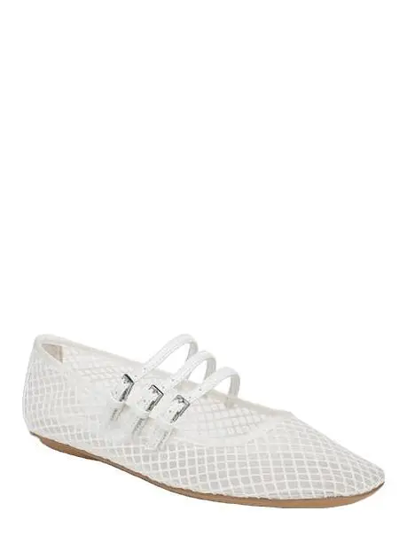 Franco Sarto Tatum Mary Jane Flat - White