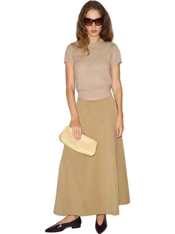 REFORMATION Cleo Skirt - Natural