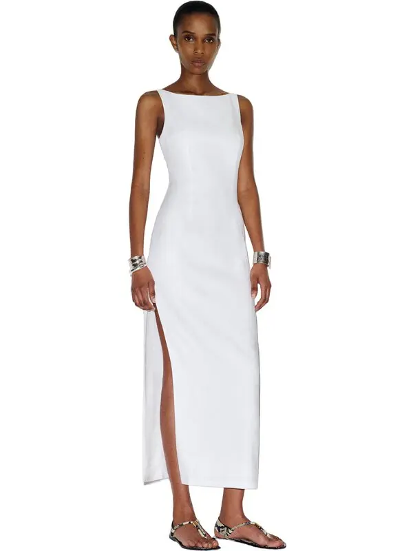 REFORMATION Alix Linen Maxi Dress - Ivory