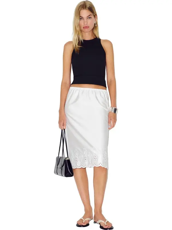 REFORMATION Rosemary Skirt - Ivory
