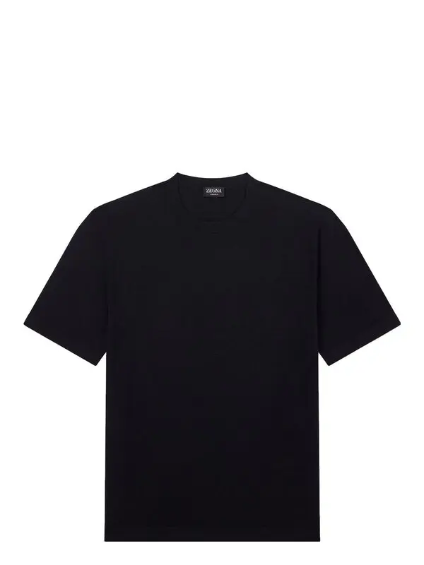 Zegna Cotton-jersey T-shirt - Black