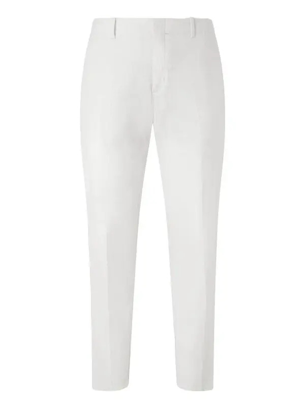 Orlebar Brown Straight-leg Stretch Linen And Cotton-blend Trousers - Neutrals