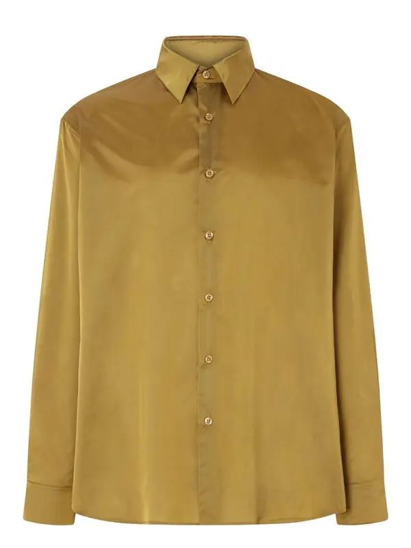 Saint Laurent Taffeta Shirt - Green