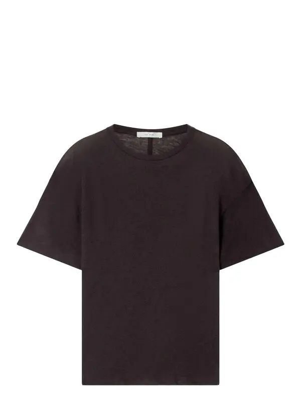 THE ROW Lila Cashmere T-shirt - Brown