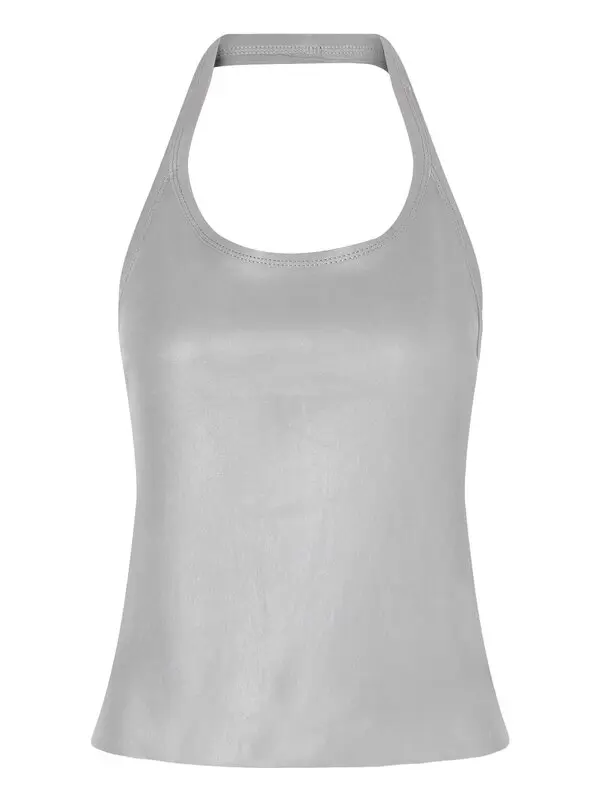 Stouls Leather Tank - Gray