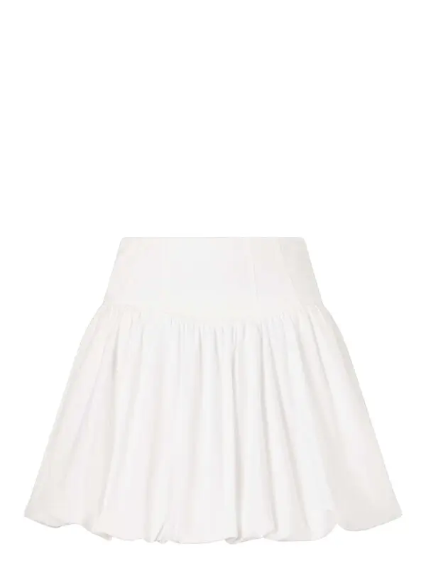 Simkhai Pippa Pleated Mini Skirt - White