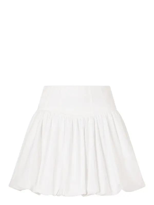 Simkhai Pippa Pleated Mini Skirt - White