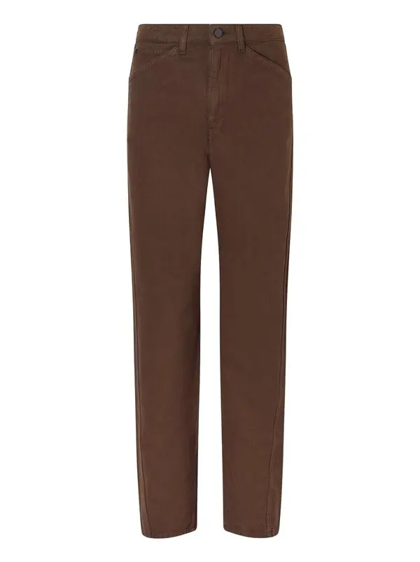 LEMAIRE High-rise Straight-leg Jeans - Brown
