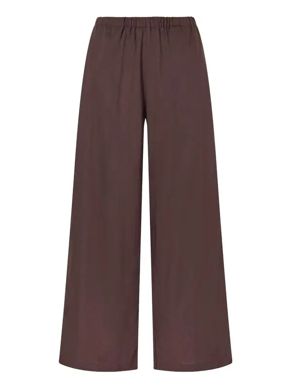 Faithfull The Brand Sabine Cotton-poplin Straight-leg Pants - Brown