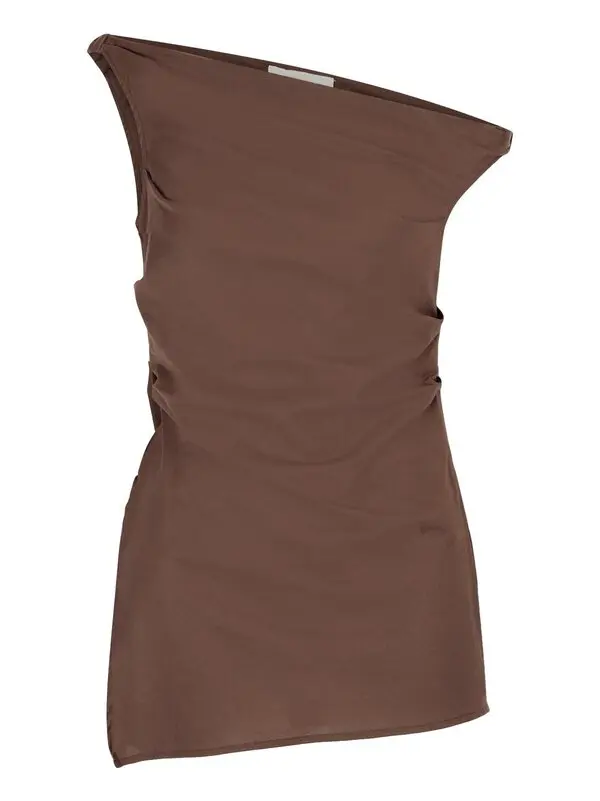 Faithfull The Brand Cosima Asymmetric Top - Brown