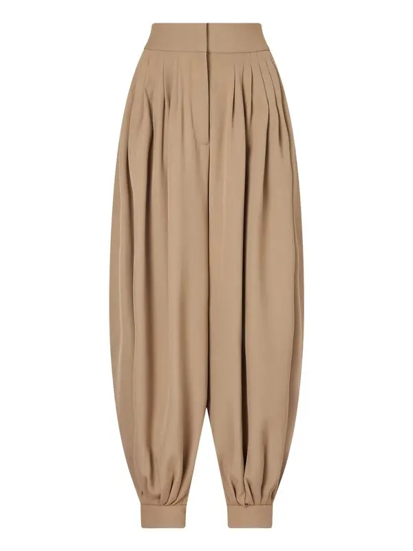 Altuzarra Chapman Pleated Wool-twill Tapered Trousers - Brown