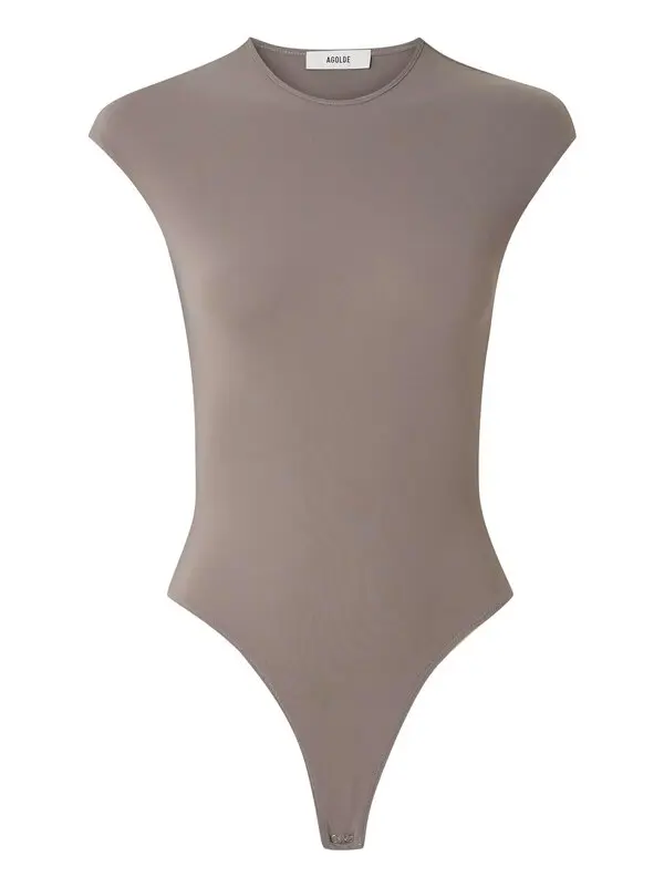 AGOLDE Agata Stretch-jersey Bodysuit - Taupe