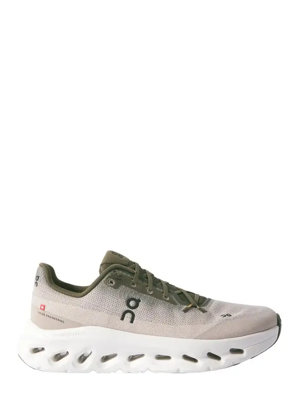 On Cloudtilt Stretch-knit Sneakers - Green