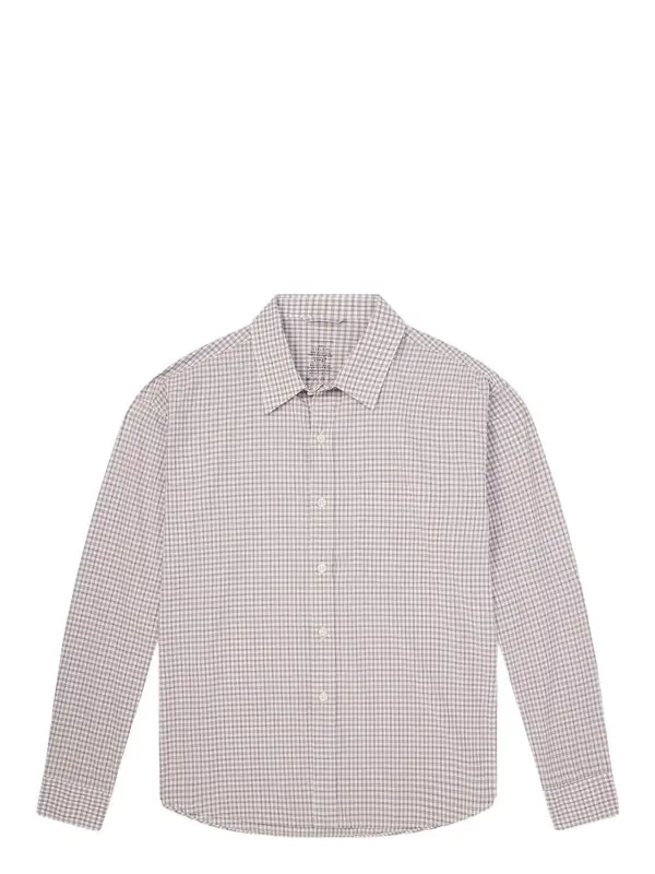 MFPEN Executive Checked Cotton-poplin Shirt - Brown