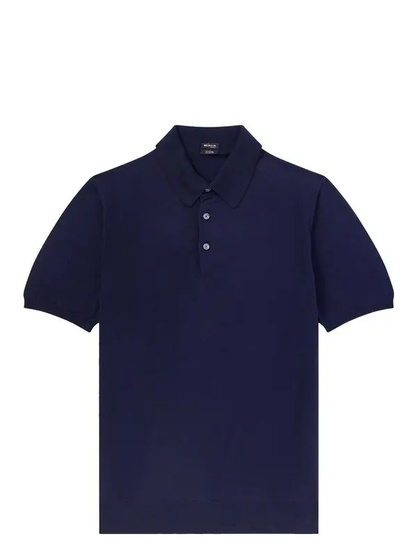 Kiton Cotton Polo Shirt - Blue