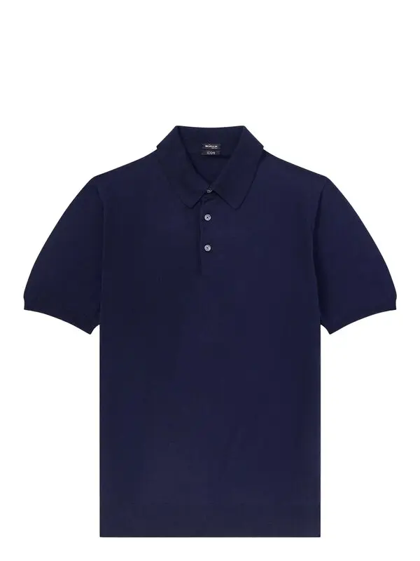 Kiton Cotton Polo Shirt - Navy