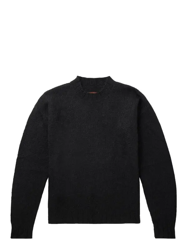 MONITALY Alpaguan Alpaca-blend Sweater - Black
