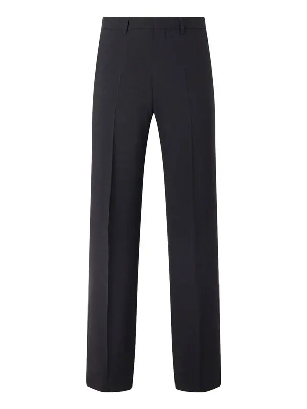 Dries Van Noten Straight-leg Wool-twill Trousers - Black