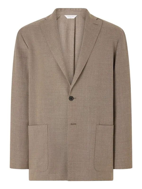 Boglioli K-jacket Virgin Wool Suit Jacket - Beige