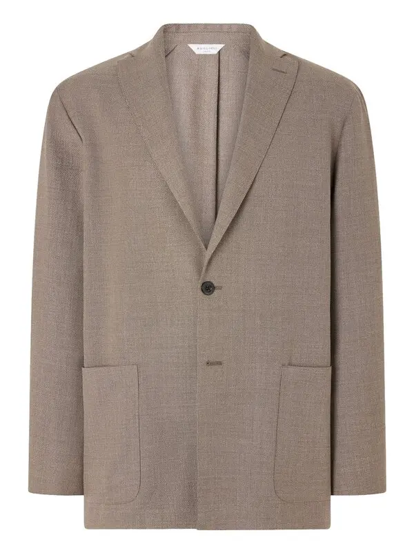 Boglioli K-jacket Virgin Wool Suit Jacket - Neutrals