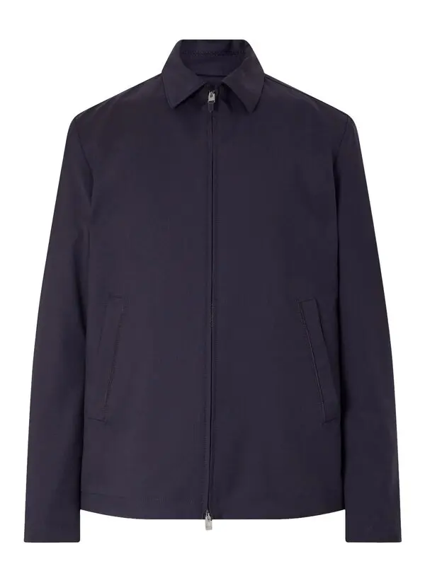 Canali Super 120s Wool Jacket - Blue