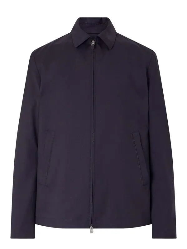Canali Super 120s Wool Jacket - Navy