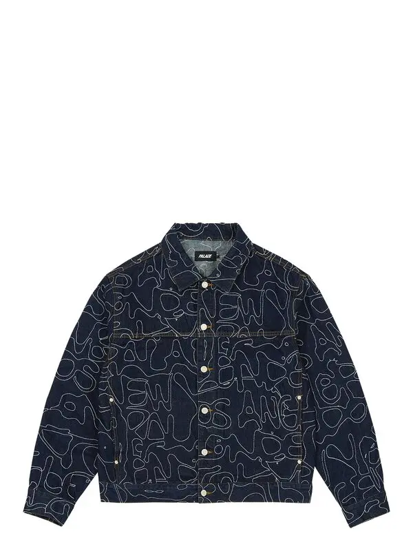 PALACE Splat Denim Jacket - Blue