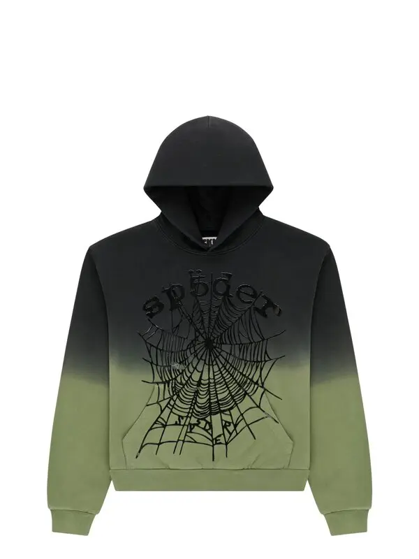 SP5DER Og Web Ombre Hoodie - Black