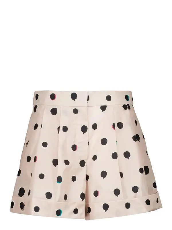 Fendi Mou Dots Silk Shorts - Multicolour