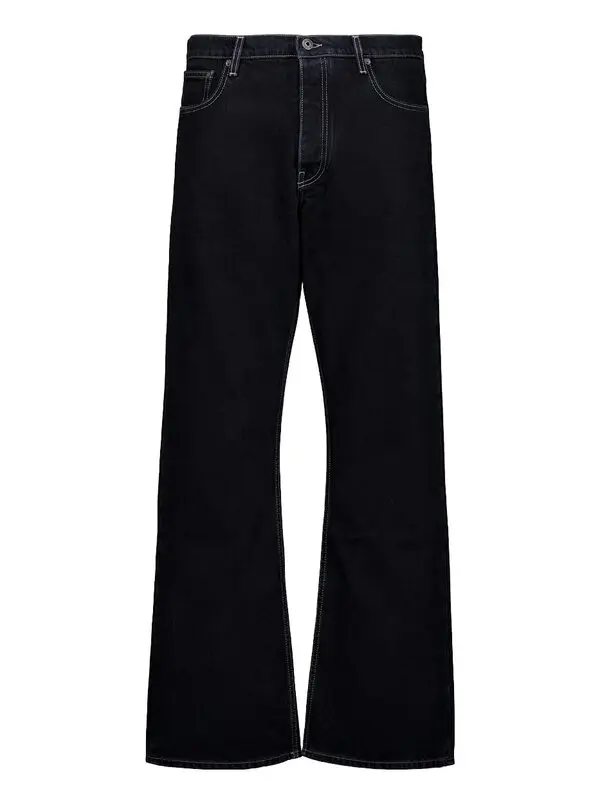 Off-White Stone Raw Relaxed Fit Jeans - Black
