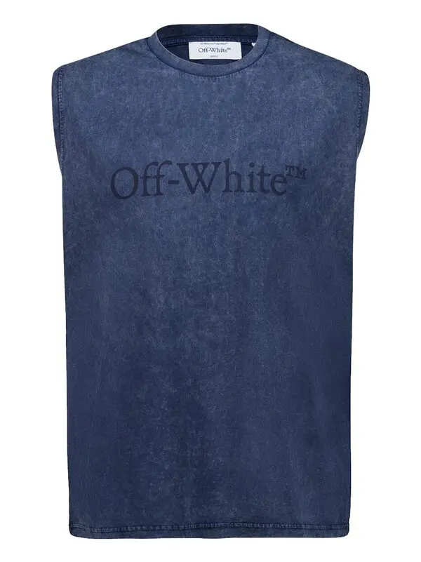 Off-White Bookish Mareado Night Sky Sleeveless Top - Blue Season_ss26