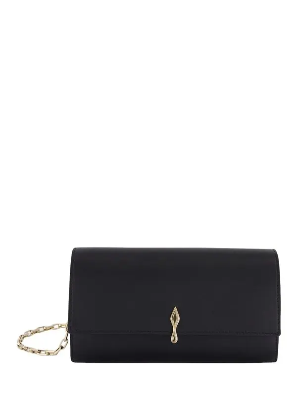 CHRISTIAN LOUBOUTIN Bettina Wallet On Chain - Black